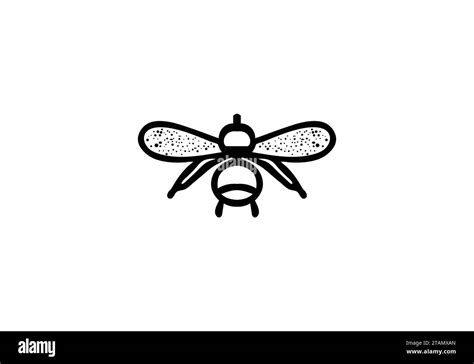 Bumblebee Minimal Style Icon Illustration Design Stock Vector Image
