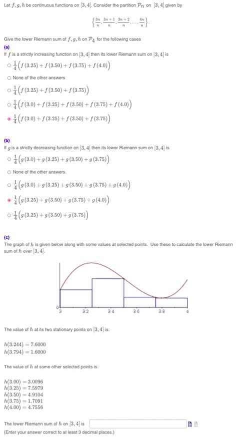 Solved Let F G H Be Continuous Functions On [3 4]