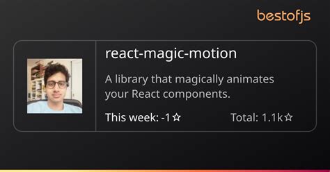 best of js react magic motion
