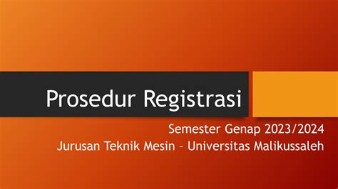 Pimpinan Program Studi Teknik Mesin