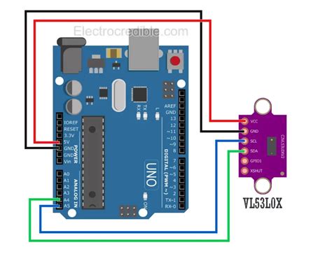 Vl53l0x Arduino Measure Distance Time Of Flight Sensor Guide