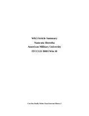 ShresthaNamrata WK3 Article Summary 1 Docx WK3 Article Summary