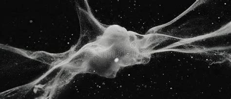 Natural Organic Spark Flow With Fluid Movement Over A Dark Background