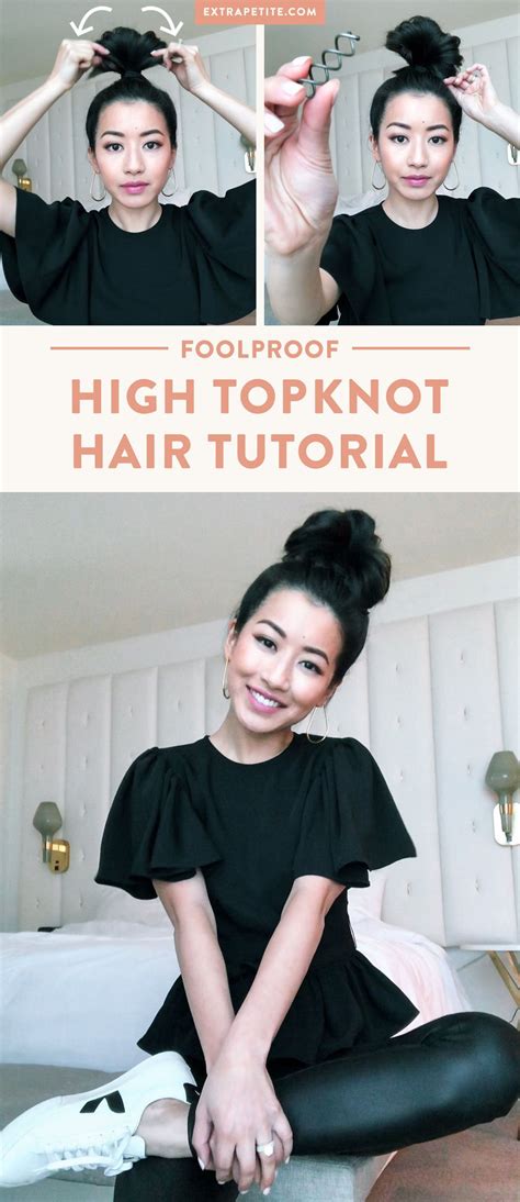 Hair Tutorial Messy Top Knot Bun With Volume Artofit