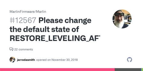 Please Change The Default State Of RESTORE LEVELING AFTER G28 Issue