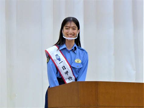 山梨学院高校（公式） On Twitter 🚴交通安全教室 山梨学院高校に一日甲府警察署長の高瀬真奈さんが来校 自転車の交通ルールなど体験
