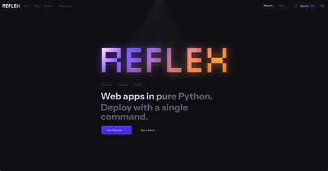 Reflex Build Web Apps In Pure Python Deploy In Minutes