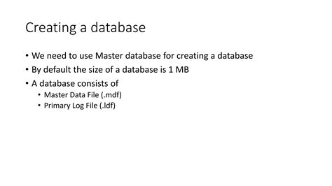 Sql Server Pptx Databases Computer Software And Applications