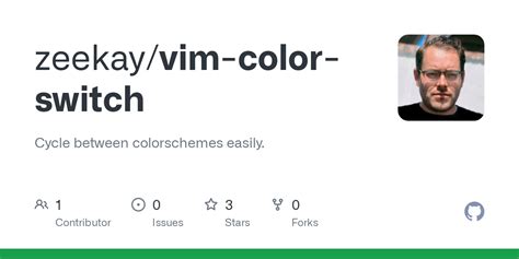 Github Zeekay Vim Color Switch Cycle Between Colorschemes Easily