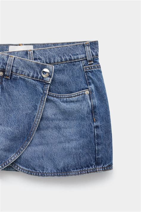 Coperni Washed Blue Denim Mini Skirt Iamnue