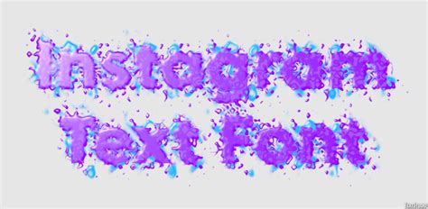 Instagram Text Font Text Effect And Logo Design Font