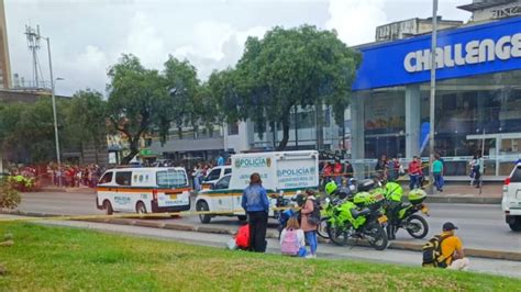 Grave accidente colapsó temporalmente TransMilenio Motociclista
