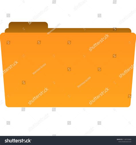 Flat Folder Icon Stock Vector Royalty Free Shutterstock