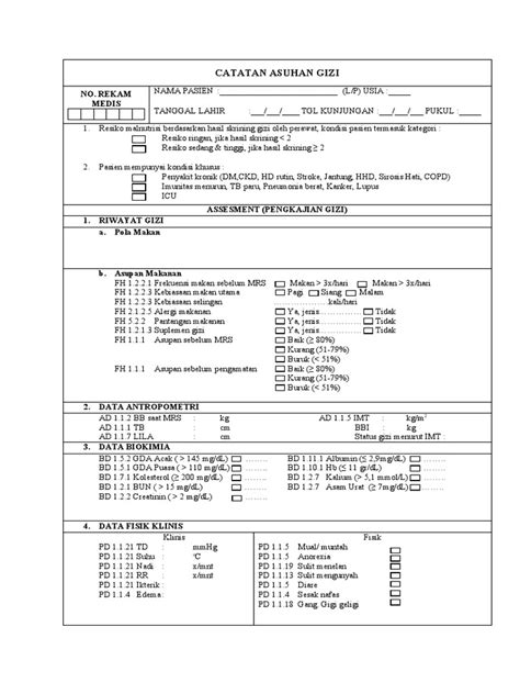Form Asuhan Gizi Rsu Jasem Pdf
