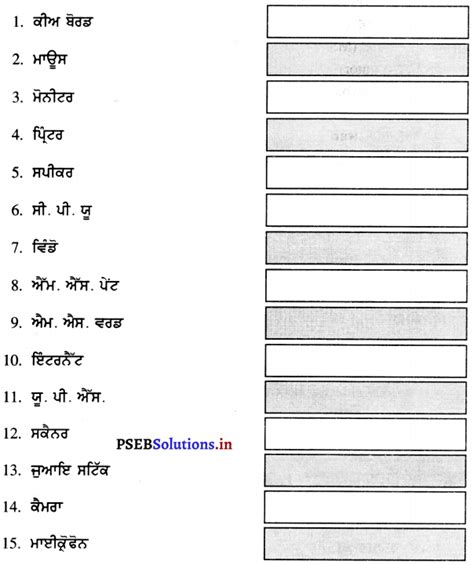 Pseb 6th Class Computer Solutions Chapter 6 ਹਾਰਡਵੇਅਰ ਅਤੇ ਸਾਫ਼ਟਵੇਅਰ