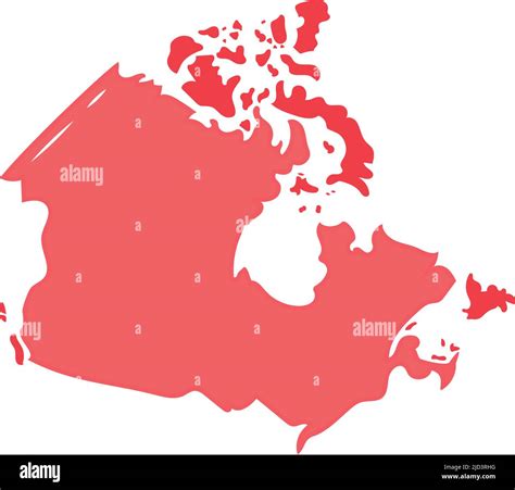 Canada Map Icon Stock Vector Image And Art Alamy