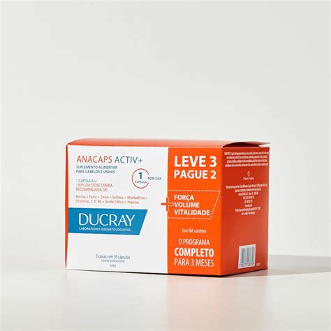 Anacaps Activ Trio 90 Caps Ducray Ducray