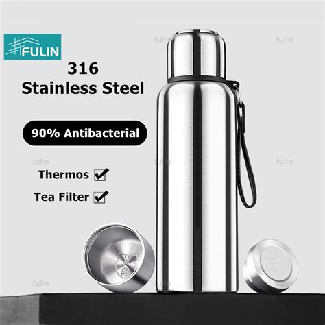 1500ml1000ml800ml Insulated Cup Large Capacity Thermos Water Bottle