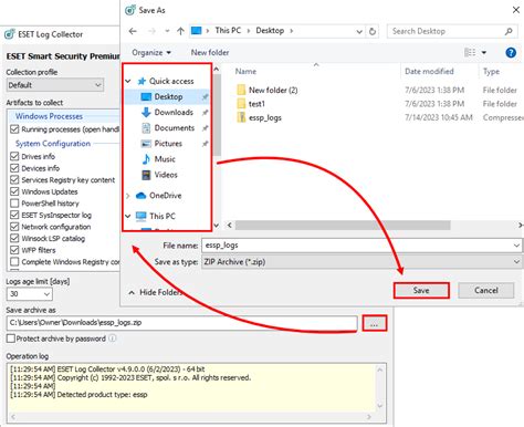 Kb3466 Collect Logs With Eset Log Collector For Windows
