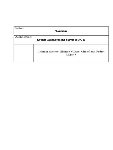 training plan evm nc iii pdf english language input output