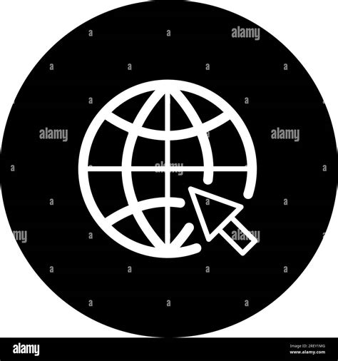 Flat Go To Web Icon With Cursor Arrow Symbol Stock Vector Image Art Alamy