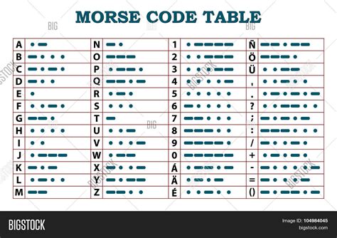 Morse Code Vector En Foto Gratis Proefversie Bigstock
