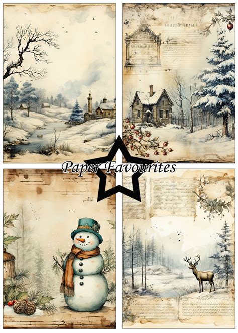 Paper Favourites Winter A5 Paper Pack Bastel Welt Schobes