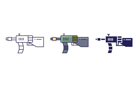 Machine Gun Vector Icon 23332223 Vector Art At Vecteezy