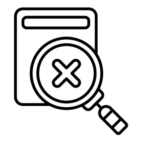 Premium Vector Rejected Line Illustration