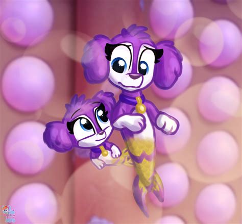 Merpup Magic By Rainboweeveede On Newgrounds Paw Patrol Pups Disney