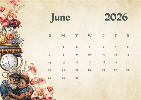 Free June Calendar 2026 Printable