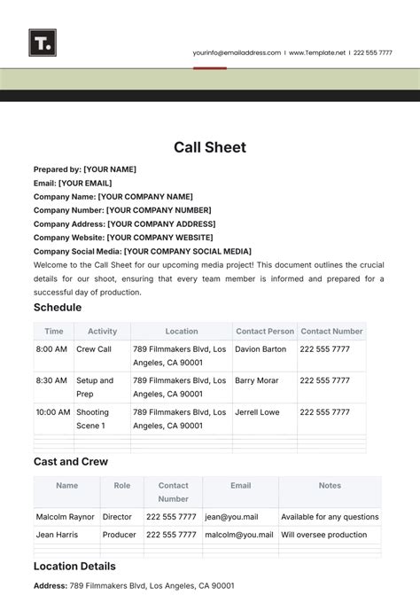 Free Call Log Sheet Templates Editable And Printable