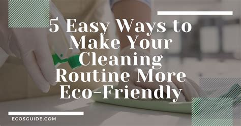 Tips For An Eco Friendly Cleaning Routine In