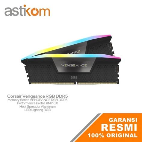 Jual Ram Pc Corsair Vengeance Rgb Ddr5 32gb 2x16gb 5200mhz Black