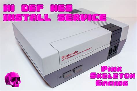 Hi Def Nes Install Front Loader Pink Skeleton Gaming