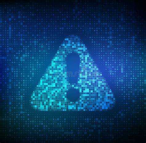 Virus Alert Attention Symbol Made With Binary Code Danger Sign