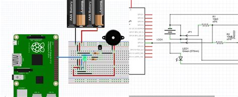 Fritzing Project Alarm Circuit With Buzzer V Raspberry Pi Model B