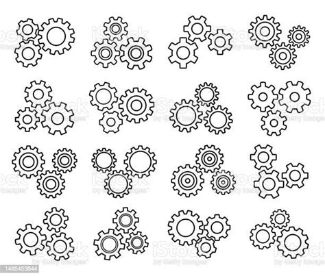 Gears 흰색 배경의 공학에 대한 스톡 벡터 아트 및 기타 이미지 공학 기계 부분 기어 기계 부분 Istock