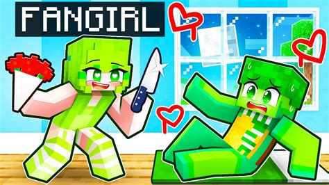 ONE NIGHT With CRAZY FAN GIRL In Minecraft YouTube
