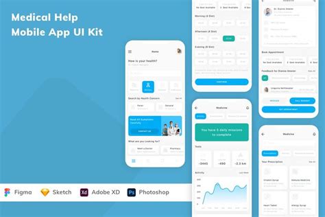 Medical Help Mobile App Ui Kit