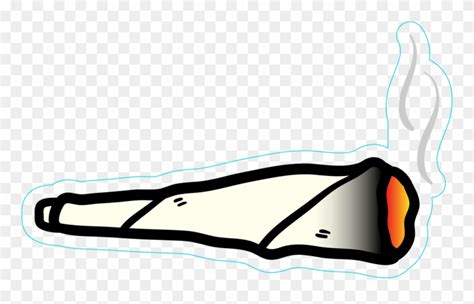 Download Lit Blunt Or Joint Sticker Blunt Clipart Png Download