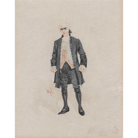 Antique Charles Dickens Character Watercolor By Kyd Chairish