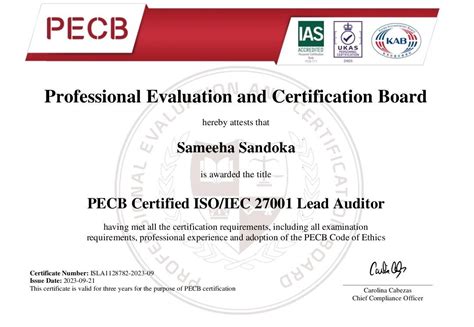 Iso Iso27001 Sameeha Faisal