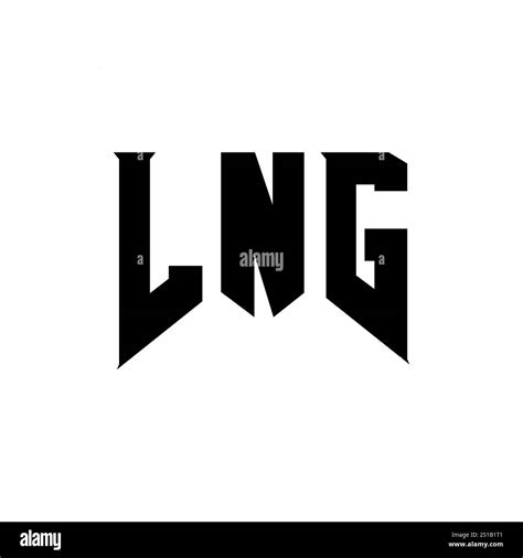 Lng Letter Logo Design For Technology Company Lng Logo Design Black