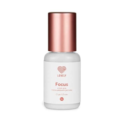 LOVELY Клей для наращивания ресниц черный Focus, 6 мл (Лавли / Фокус ...