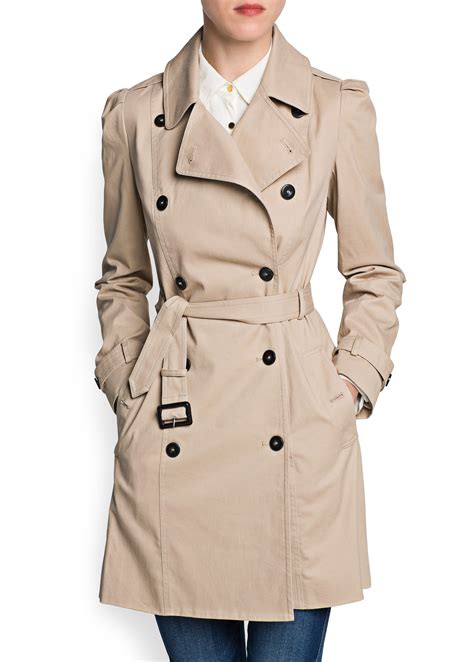 Womens Natural Trench Coat At Ronald Wooton Blog