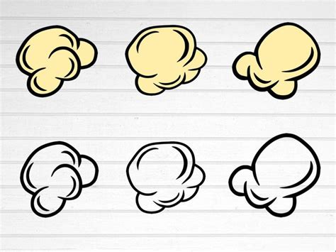 Popcorn Svg Popcorn Box Svg Popcorn Bucket Popcorn Kernel Svg