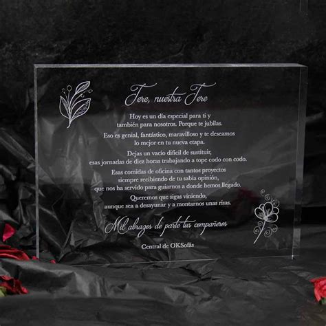 Placa Grabada Personalizada Poema Seriandaluza