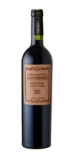 Vino Jorge Rubio Gran Reserva Bicentenario Malbec Ml X