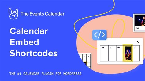 Calendar Embed Shortcodes Youtube